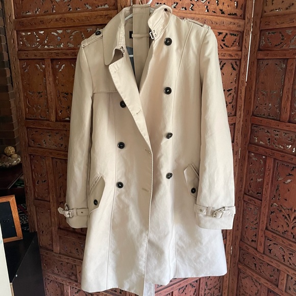 Zara | Jackets & Coats | Zara Khaki Beige Oversize Trench Coat ...